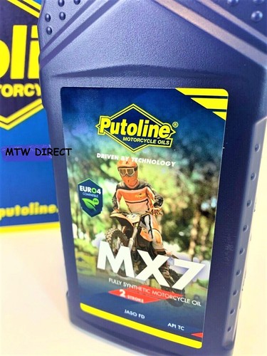 Putoline MX7 Fully Synthetic 2 Stroke Motocross Motor Bike Pre Mix Oil ...