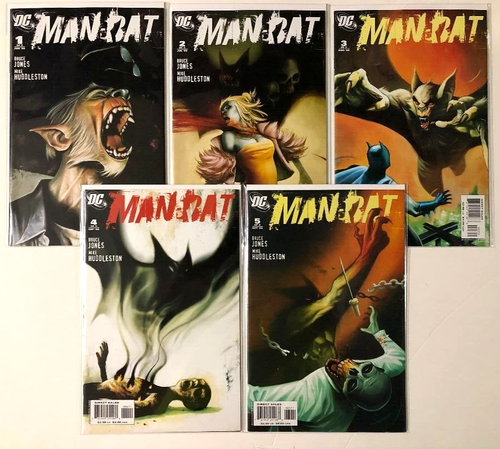 MAN-BAT (2006) #1-5 COMPLETE SET LOT FULL RUN BATMAN HUSH BLACK MASK ...