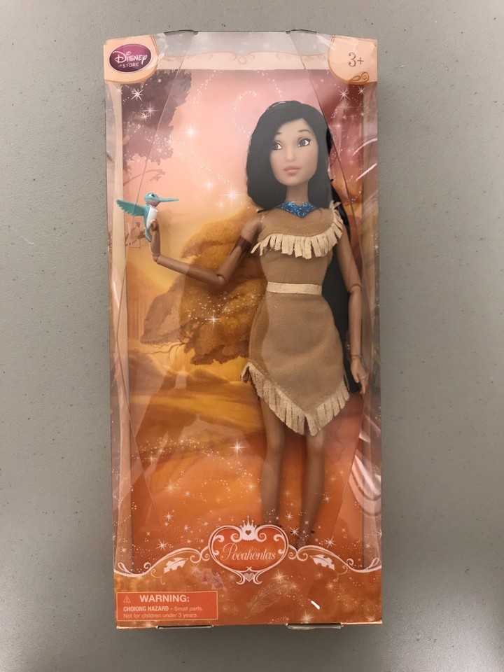 Disney Store Classic Princess Doll - Pocahontas with Flit the ...