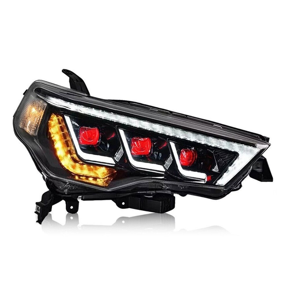 Red Devil Eye Pair LED Headlight For Toyota 4Runner 2014-2023 Head Lamp ...