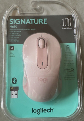 LOGITECH SIGNATURE M650 Wireless Mouse Size M - 910-006251 - Pink/Rose ...