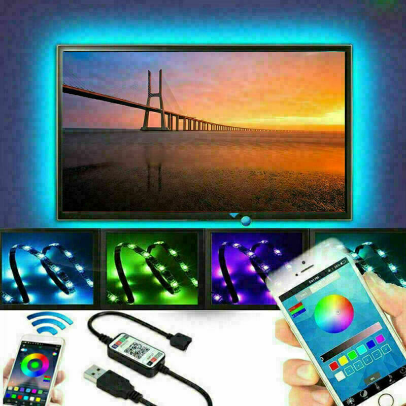RGB Color Changing Led Strip Lights Smart App Controlled With Remote UK ...