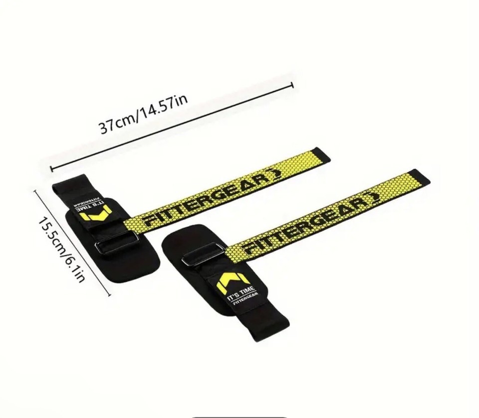 Deadlift Palm Protection Weight Lifting Wrist Straps Adjustable Grip ...