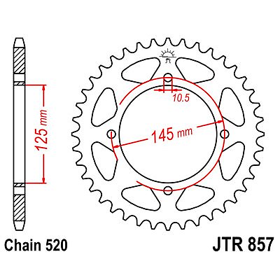 2767475 - JT SPROCKETS RING, VERSNELLINGSBAK, ACHTERKANT | eBay