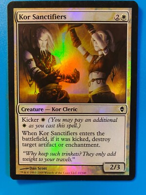 MTG 1x FOIL Kor Sanctifiers Zendikar Pauper Magic the Gathering Card x1 LP | eBay