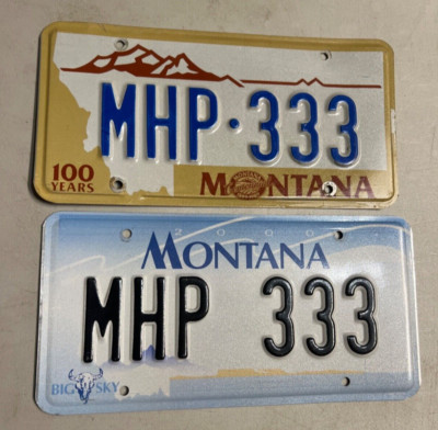 Montana Highway Patrol License plate collection MHP 333 state police ...