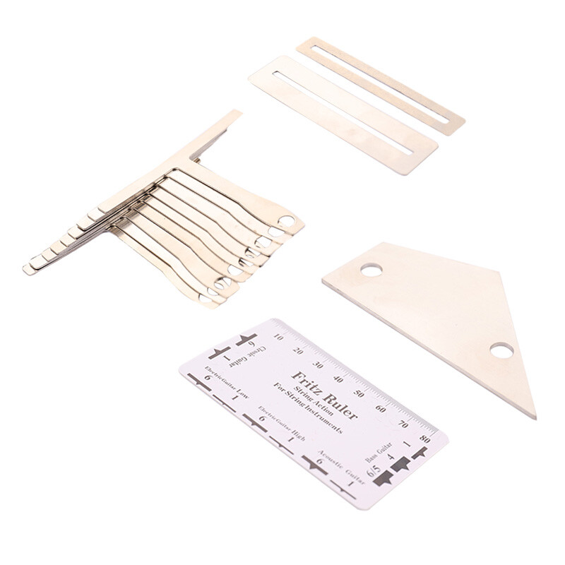 1set Guitar Tool Kit Repair Maintenance Tool String Action Ruler ...