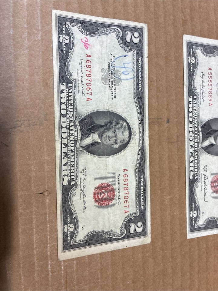 Jefferson Two Dollar Bills, US Notes | eBay