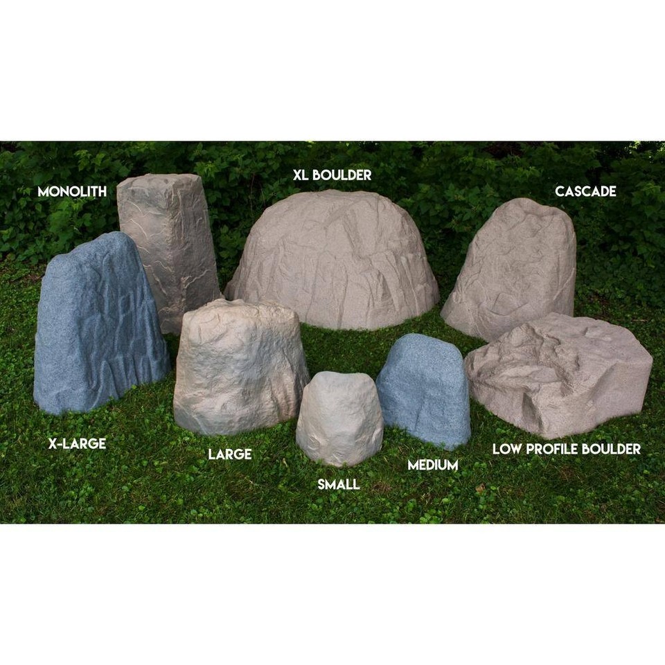 36 in. H x 58 in. W x 44 in. L Extra Large Landscape Boulder, Sandstone ...