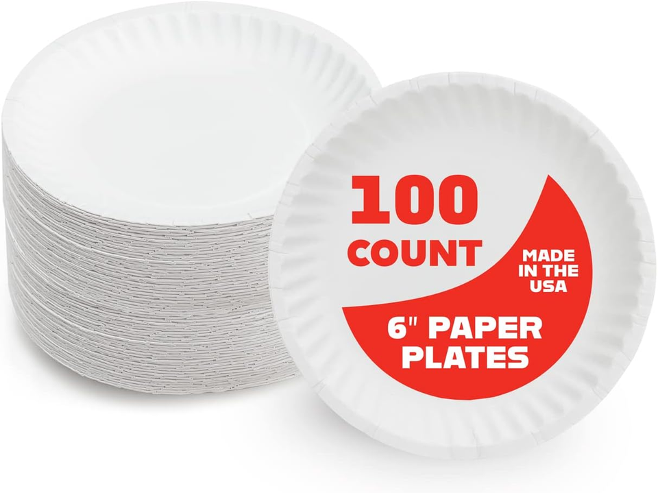 Products Paper Plates - Uncoated White Plate - Use for Foodware, Events ...