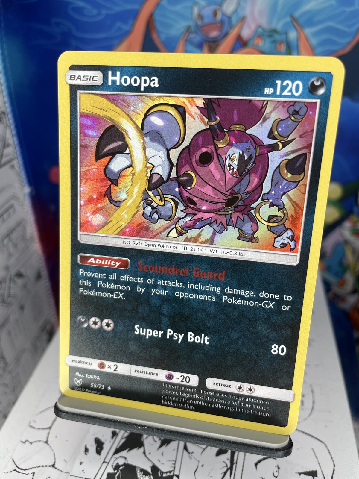 Pokemon Hoopa 55/73 Sun Moon Shining Legends Holo Rare TCG Card | eBay