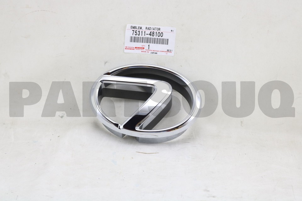 7531148100 Genuine Toyota EMBLEM, RADIATOR GRILLE (OR FRONT PANEL ...