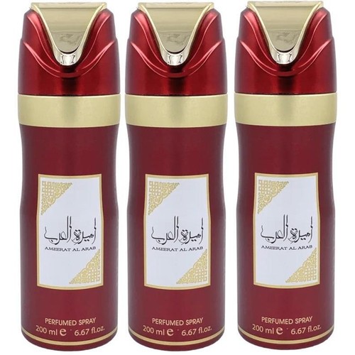 Arabian Perfumed Body Spray Bundle (3 x 200ml) Luxury, Long Lasting ...