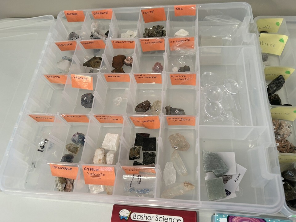 HUGE Rock Mineral Collection Science Olympiad Rock Hound Geology 40 ...