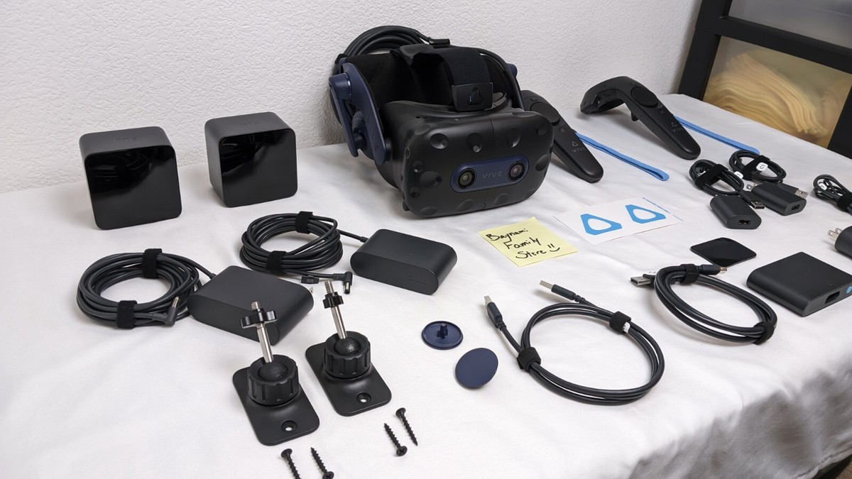 HTC VIVE Pro 2 Headset VR Full Set Complete System Virtual HTC VIVE Pro 2 Headset VR Full Set Complete System Virtual