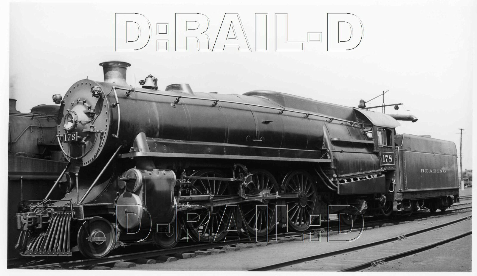 9BB728 RP 1940s/1980s READING RAILROAD 4-6-2 LOCOMOTIVE #178 | eBay