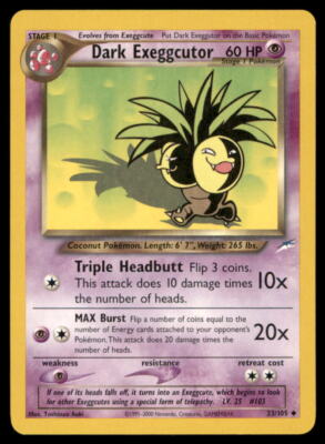 Dark Exeggcutor Neo Destiny #033/105 Pokemon Card NM | eBay