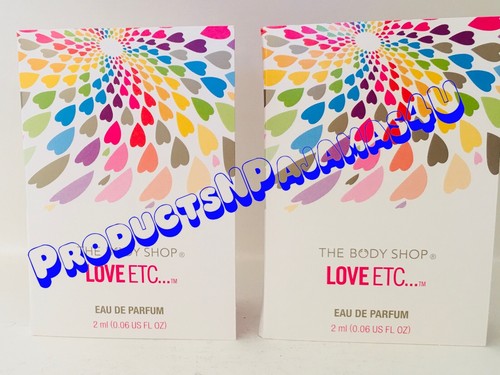 The Body Shop LOVE ETC. Eau de Parfum.06fl.oz/2ml CARDED SAMPLE | eBay
