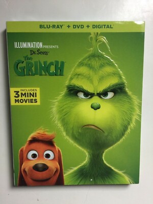 The Grinch (Blu-Ray/DVD, Digital HD, 2018) NEW w/slipcover 25192368059 ...