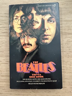 Beatles Trivia Quiz Book 1978 | eBay