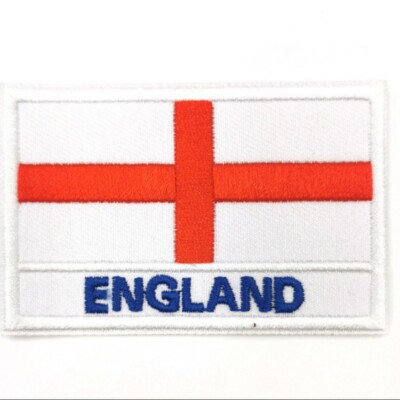 ENGLAND FLAG EMBROIDERED IRON-ON PATCH IRON-ON 3756 | eBay