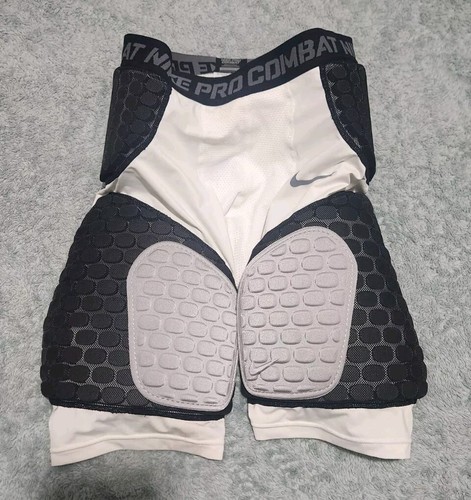 NIKE PRO COMBAT White Compression Padded Football Shorts Men’s L | eBay