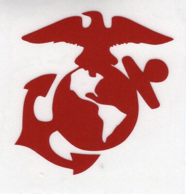 Highly Reflective Red Decal Marine Corps EGA Fire Helmet Sticker USMC ...