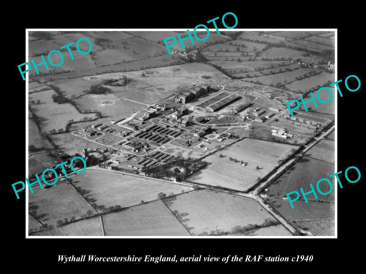 OLD LARGE HISTORIC PHOTO WYTHALL WORCESTERSHIRE ENGLAND THE RAF STATION ...