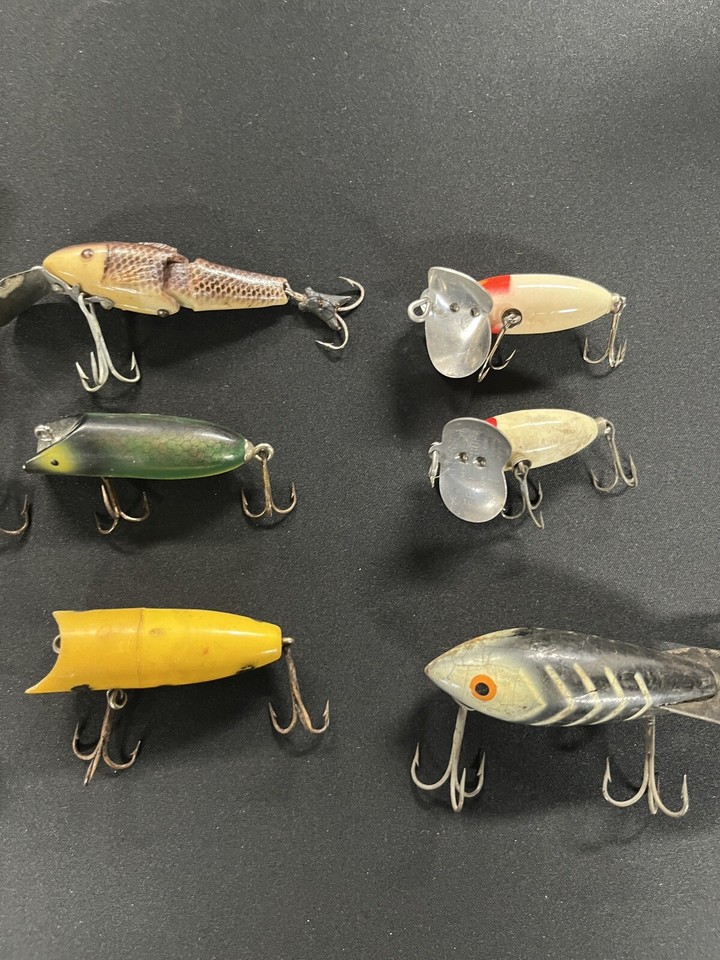 Vintage Plano Magnum Double Sided Tackle Box 1122 & 11 Lures Jitterbug ...