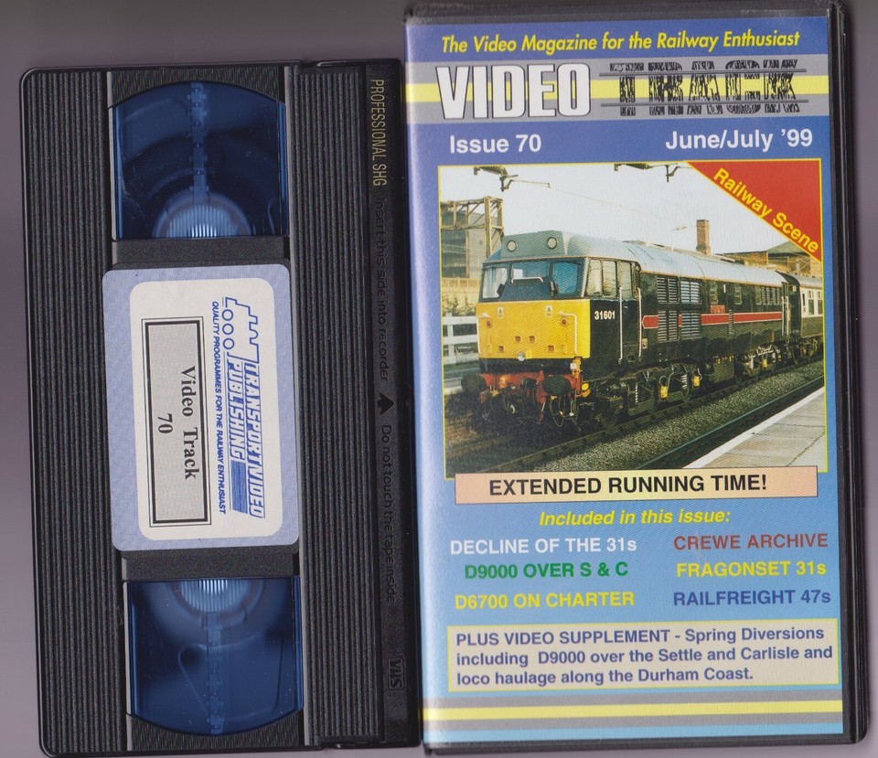 Video Track VHS Video Tapes - Various titles 9 to 107 ~ Railway Video ...