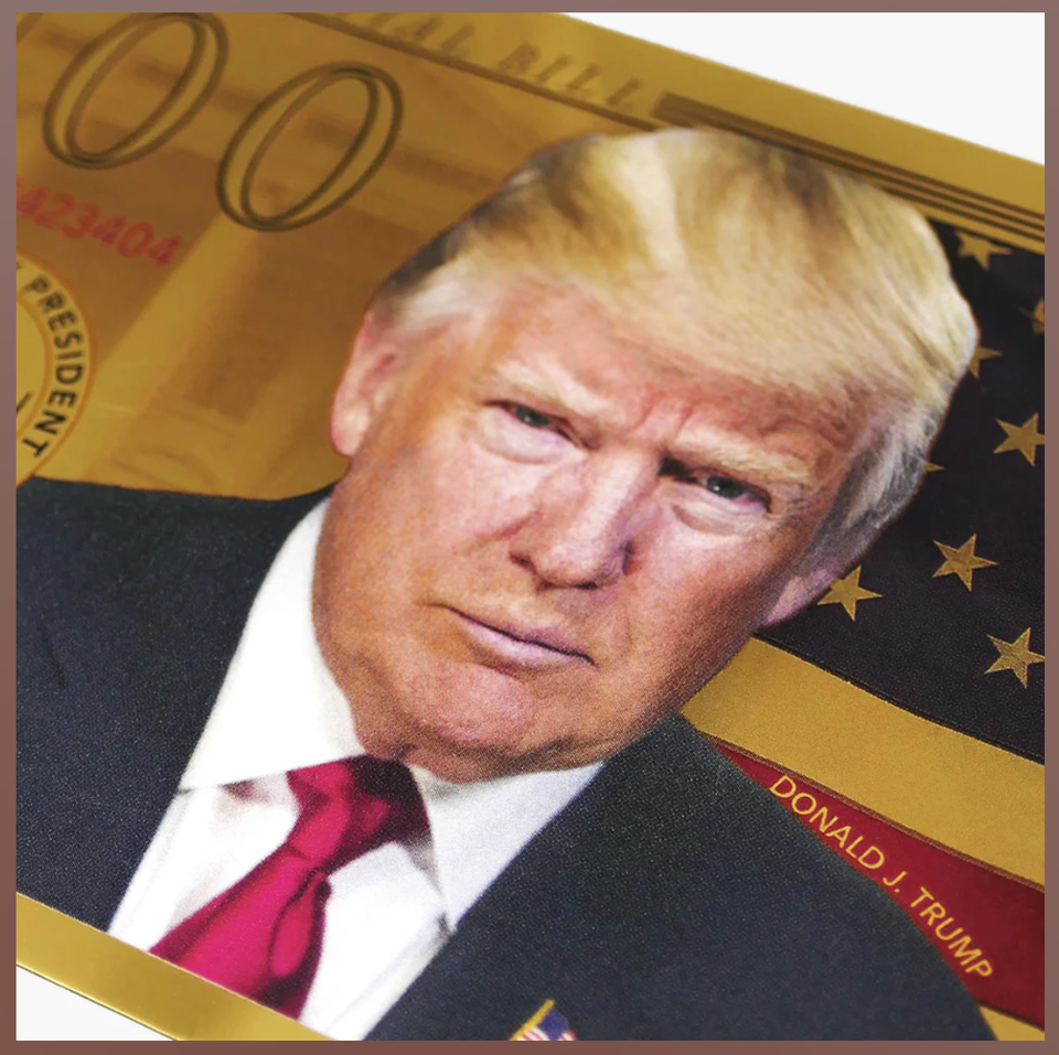 RARE DONALD TRUMP 24K GOLD AURUM® COLLECTIBLE NOTE – PURE GOLD ...