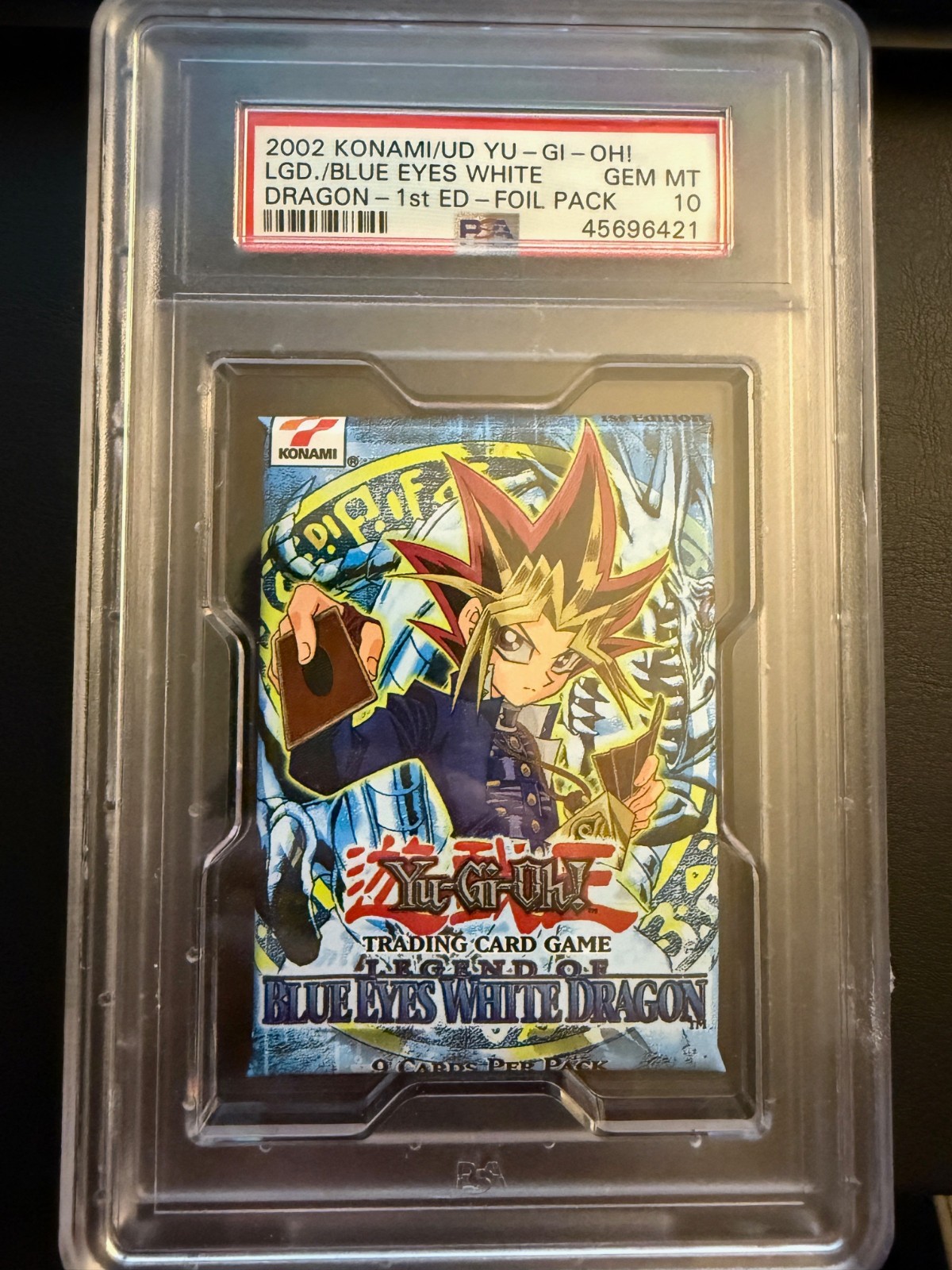 1st Ed 2002 Yu-Gi-Oh! Legend Of Blue Eyes White Dragon LOB Booster Pack ...