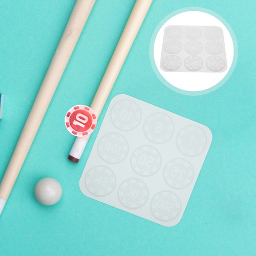 3PCS Silicone Poker Chip Mold - DIY Epoxy Resin Crafts Reusable Game ...