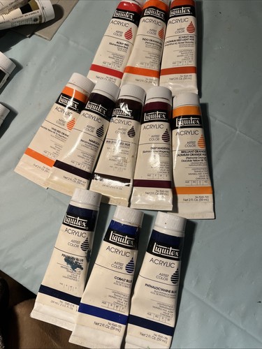 Lot of 11 Liquitex Acrylics - 59mL - Lightfastness I - Translucent ...