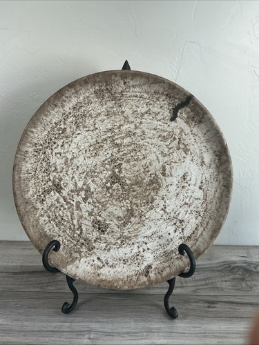 McCarty Pottery VINTAGE Platter 13 " Beautiful Rivermark Artist Signed ...