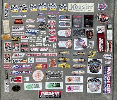 Vintage Motorcycle decals/stickers racing 80s - 90s era Motocross BMX ...