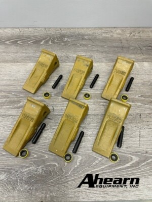 6 PACK CAT STYLE J200 1U3202 Teeth & Keepers for Excavator Dirt Digging ...