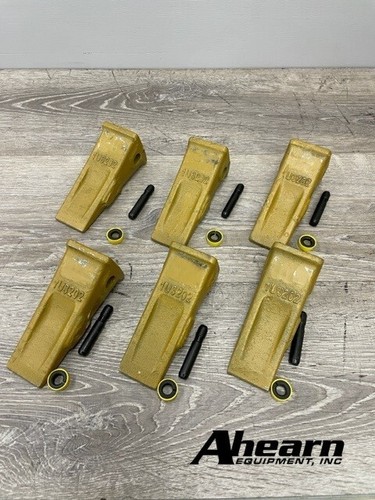 6 PACK CAT STYLE J200 1U3202 Teeth & Keepers for Excavator Dirt Digging ...