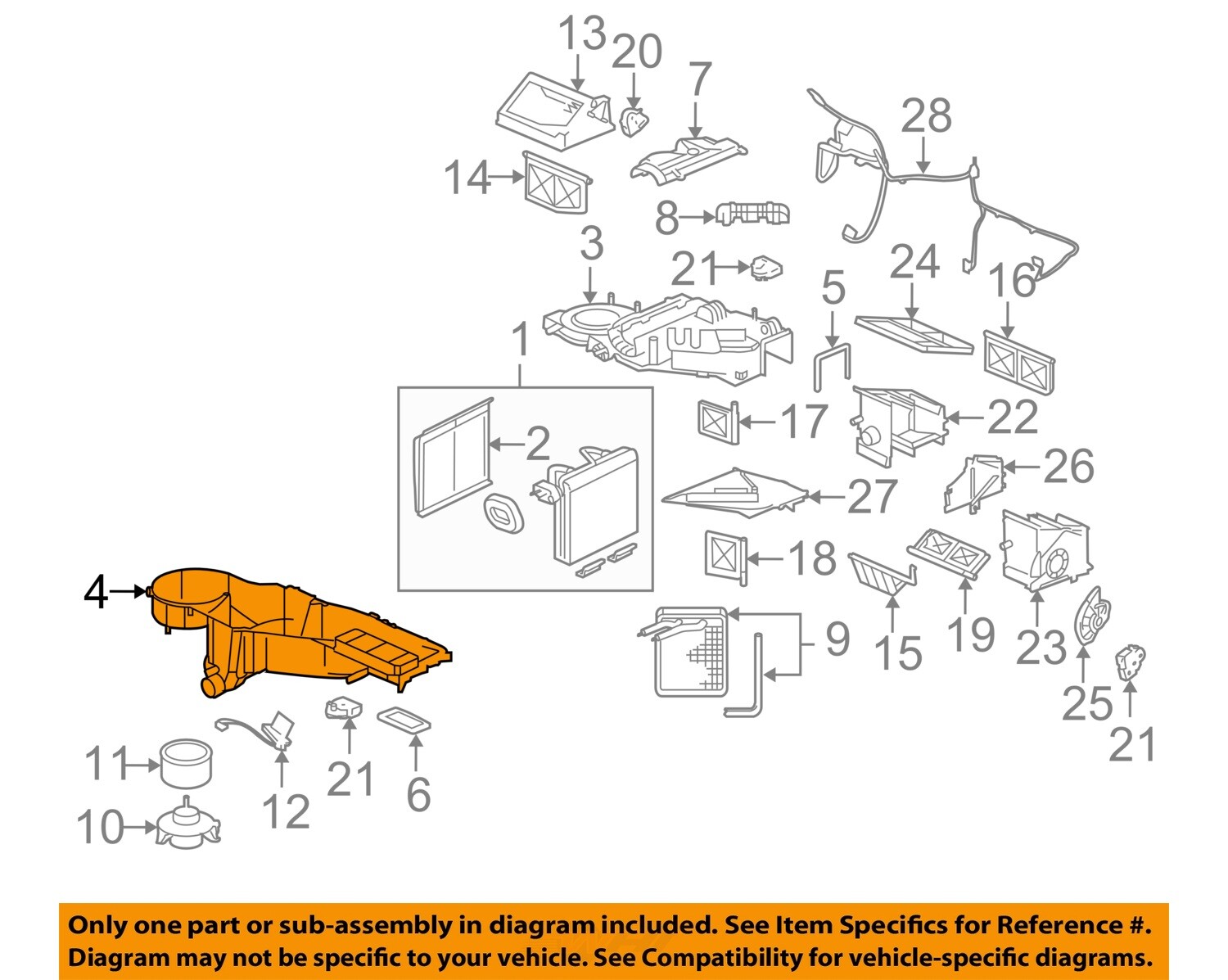 GM OEM-A/C AC Evaporator Core Case-Upper Case 89023357 | eBay
