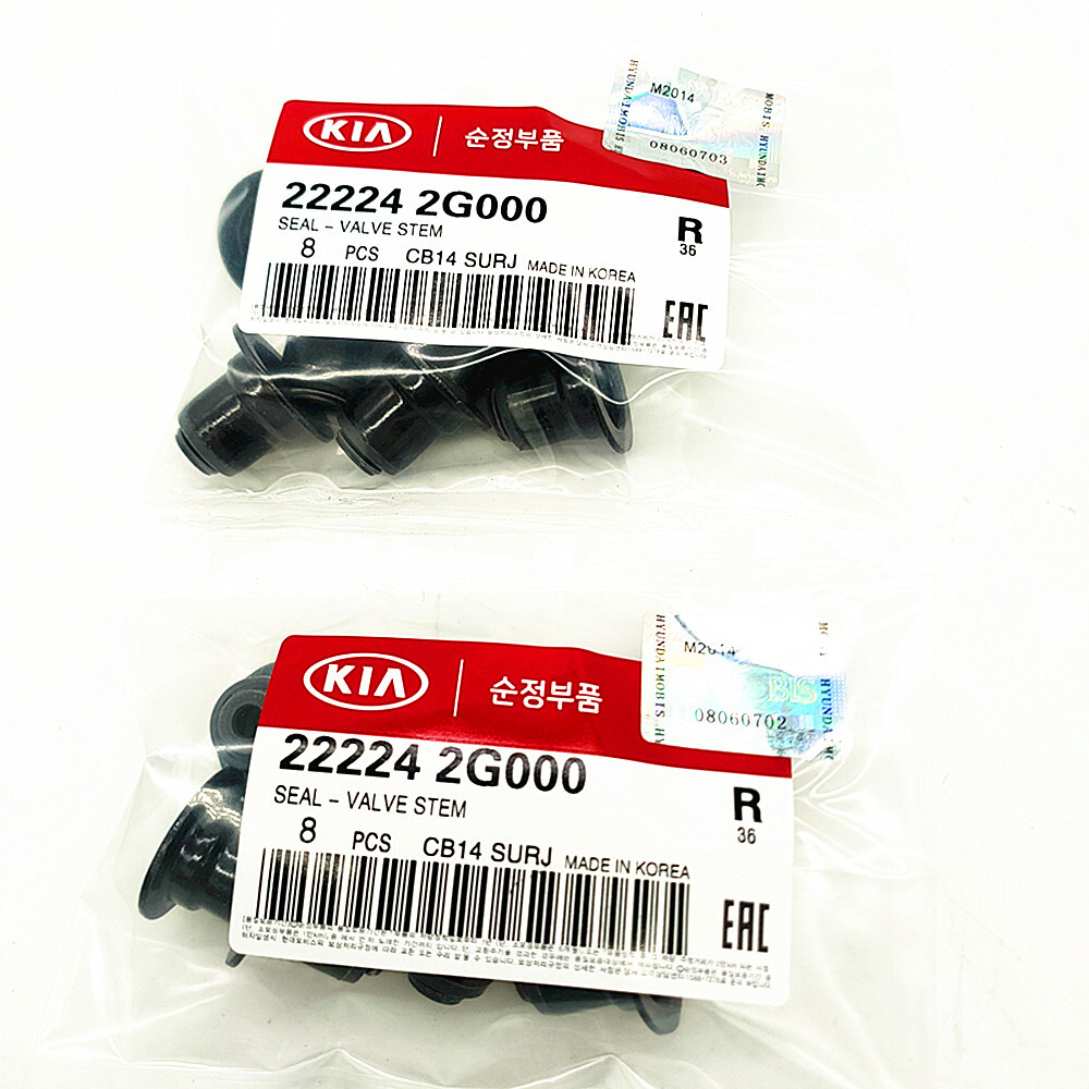 Genuine 16pcs 222242G000 Valve Stem Oil Seals For 06-17 Hyundai Kia 1.8 ...