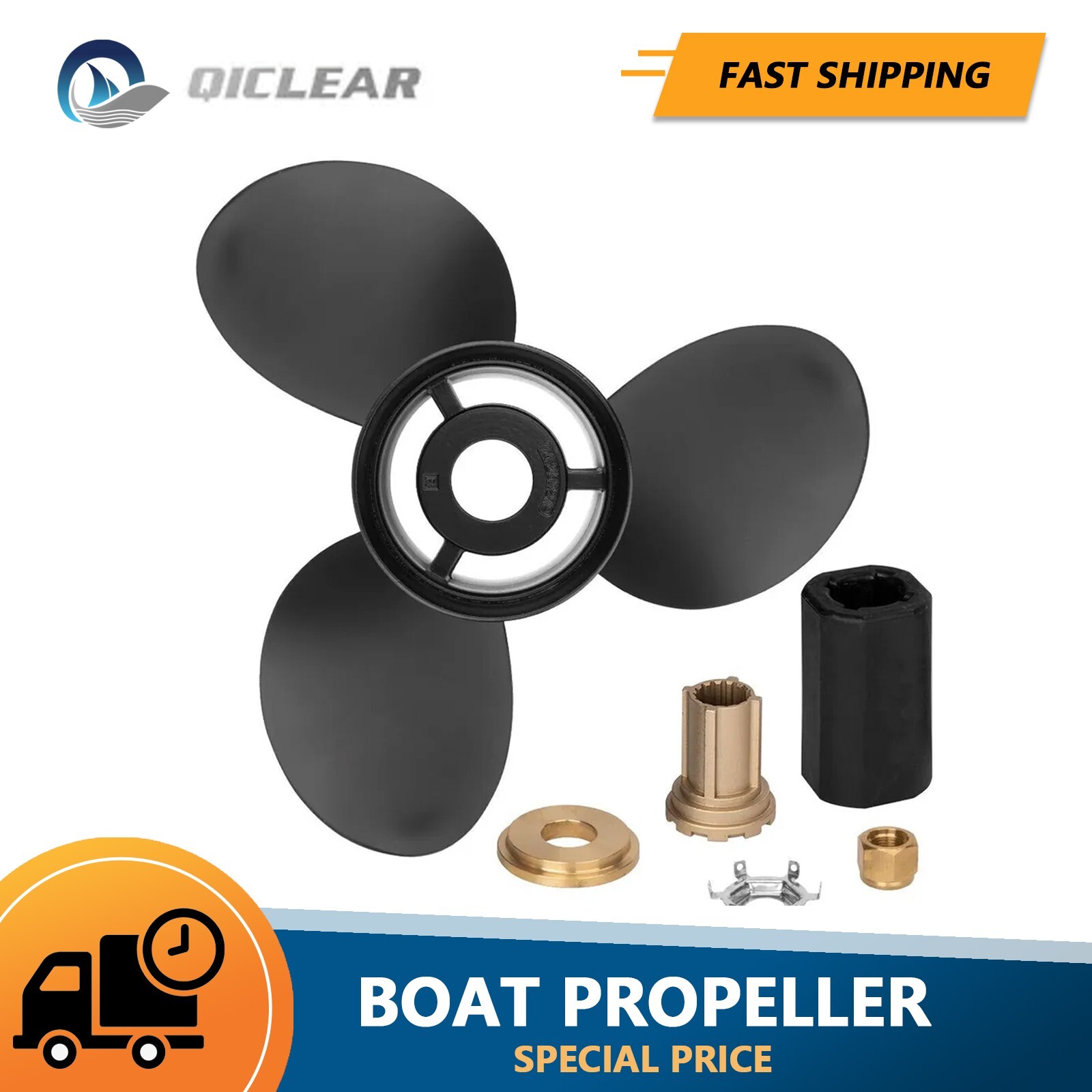 14 1/2 x 19 Boat Propeller fit Mercury 130-300 HP 15 Tooth OEM 48 ...