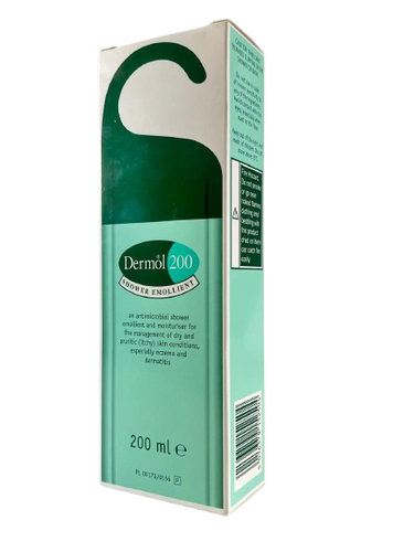 Dermol Shower Emollient 200 ml-reats & Prevents Dry/Itchy Skin-Eczema ...