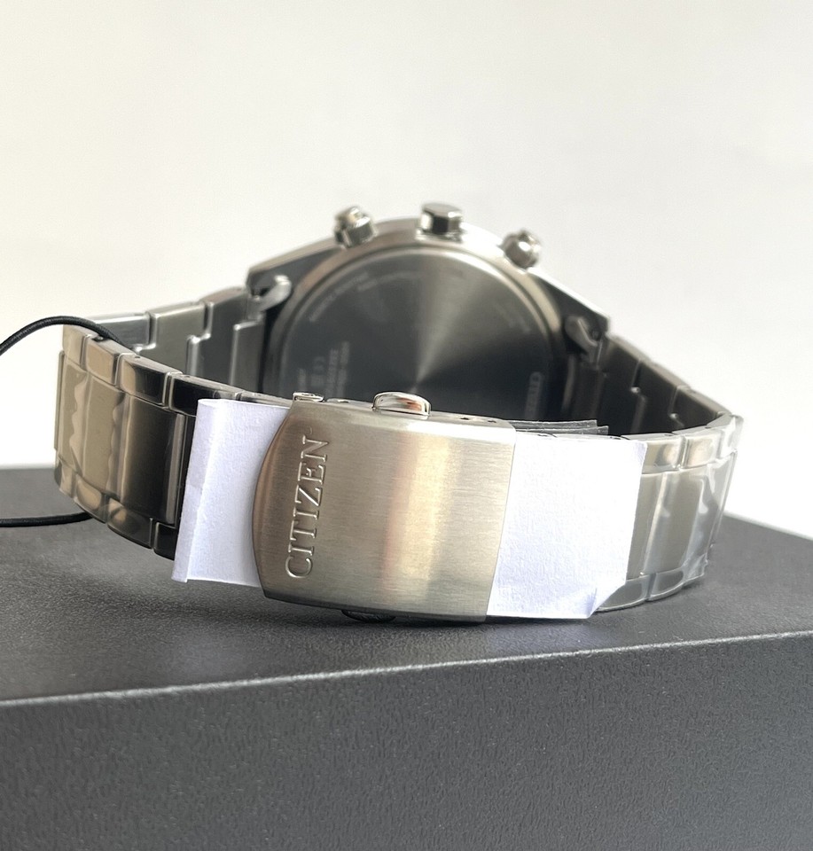 New! Citizen Watch EcoDrive AT8260-85A Radio Controlled Chronograph ...