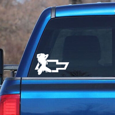 Chevy Bowtie Naked Lady 5" Wide Decal Window Decal | 28 Different ...
