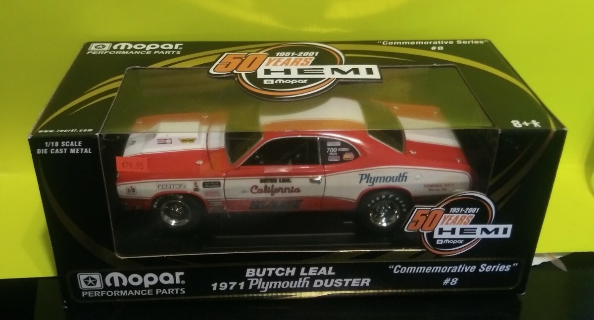 RARE SUPERCAR COLLECTIBLES 1/18 1971 PLYMOUTH DUSTER MINT CALIFORNIA ...