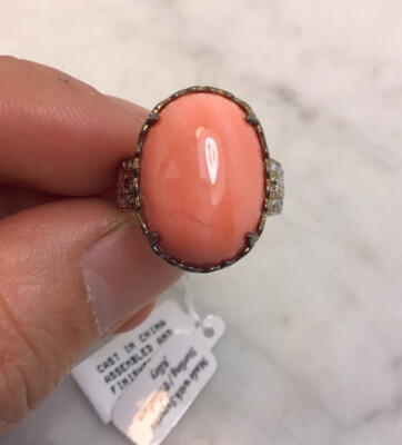 MICHAEL VALITUTTI NH Gems En Vogue Sterling Silver Coral Ruby Ring Size ...