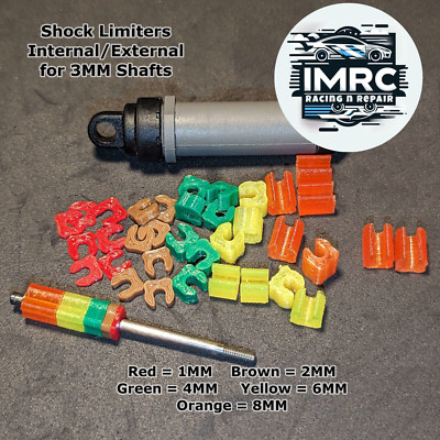 RC Shock Limiter / Internal Spacers (For 3mm Shafts) By IMRC Racing n ...