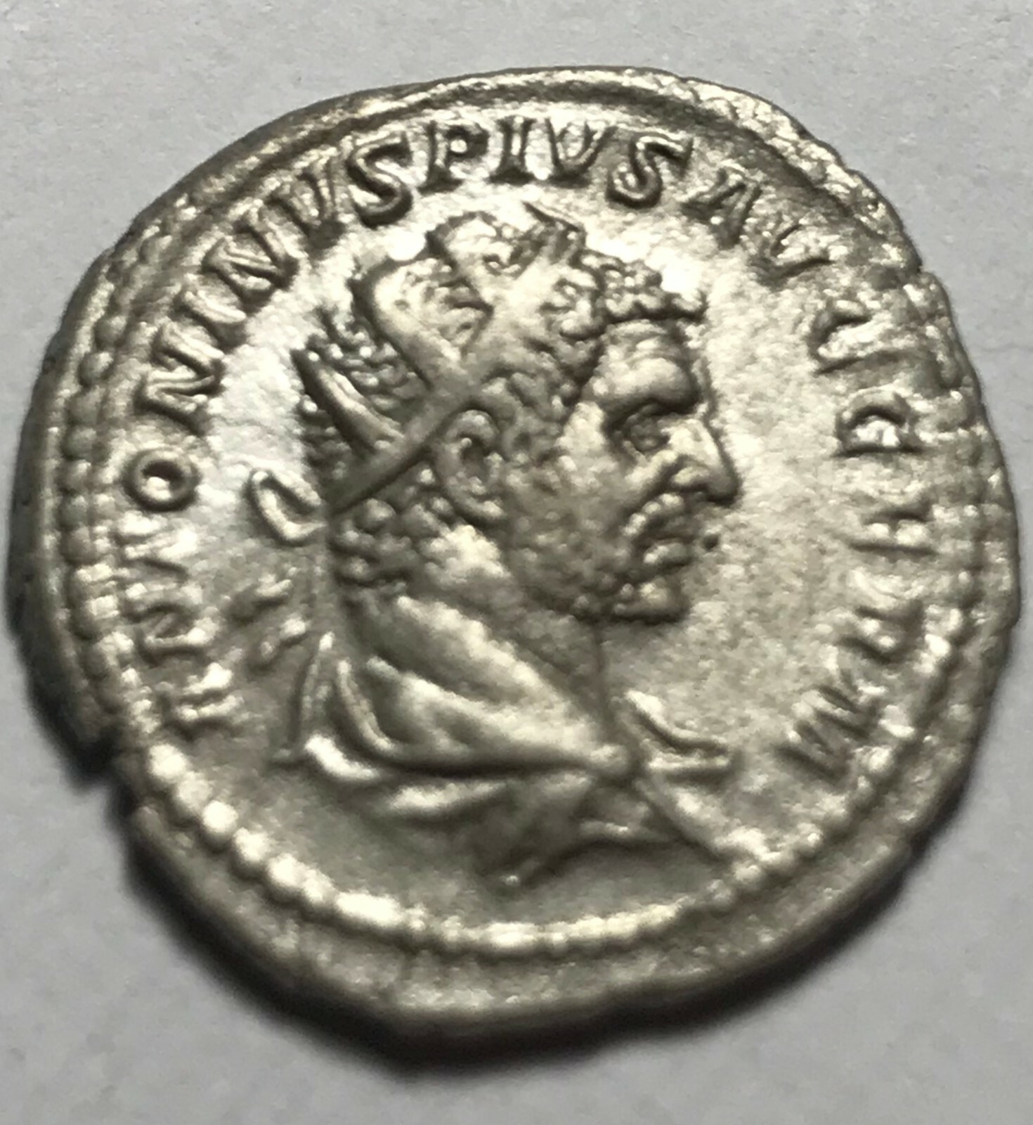 Rare original Ancient Roman silver Coin antoninianus Caracalla Sol/EF ...