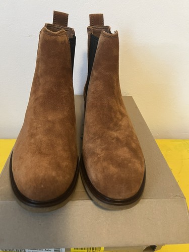 Clarks Ladies Clarkdale Arlo Dark Tan Suede Chelsea Boots Uk size 7 D ...