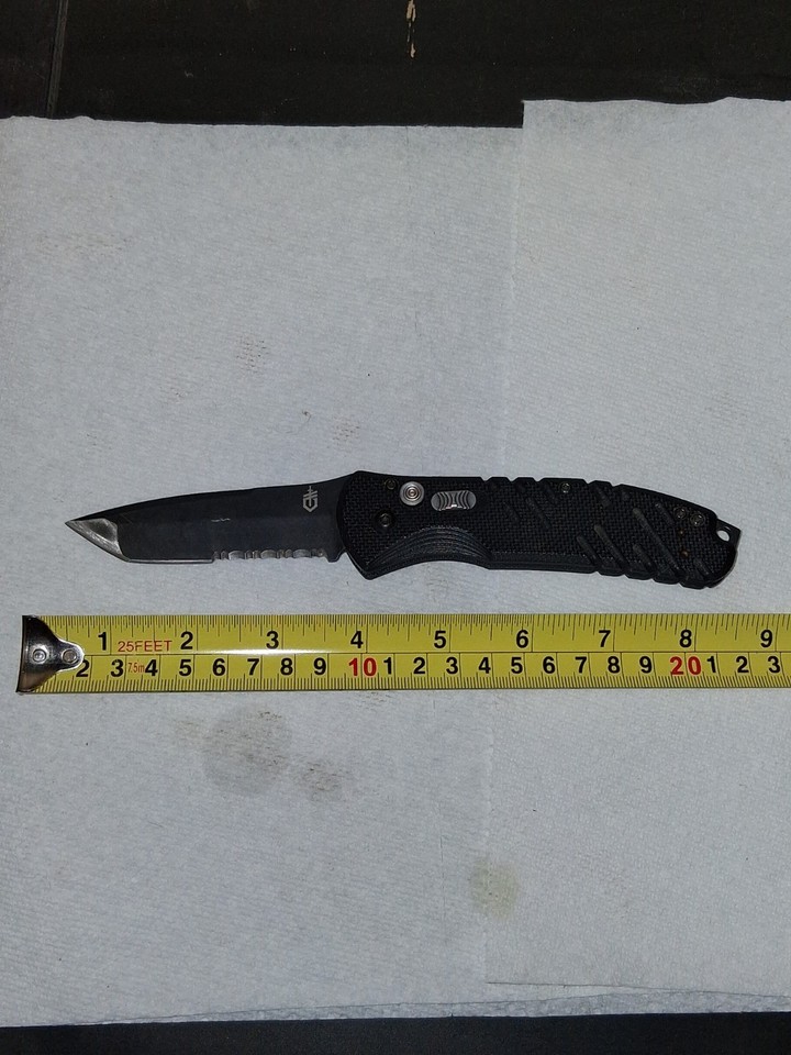 gerber spring assisted knife Tanto Blade Usa | eBay